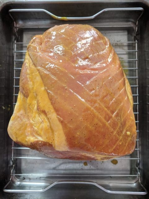 Maple-Mustard Glazed Roasted Ham