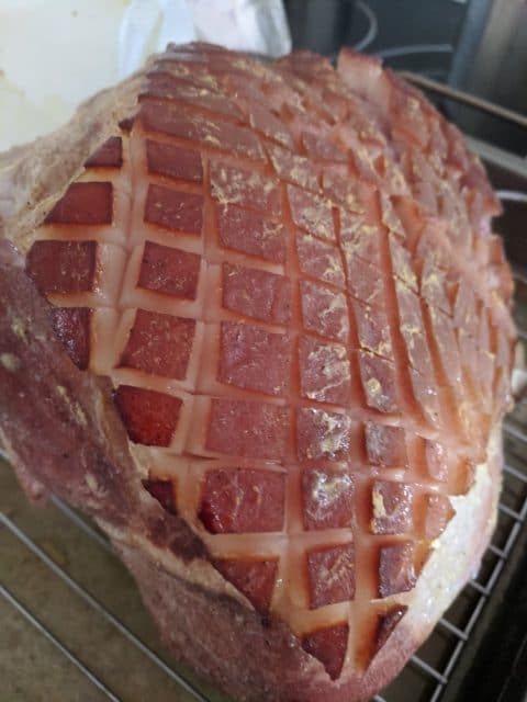 Maple-Mustard Glazed Roasted Ham